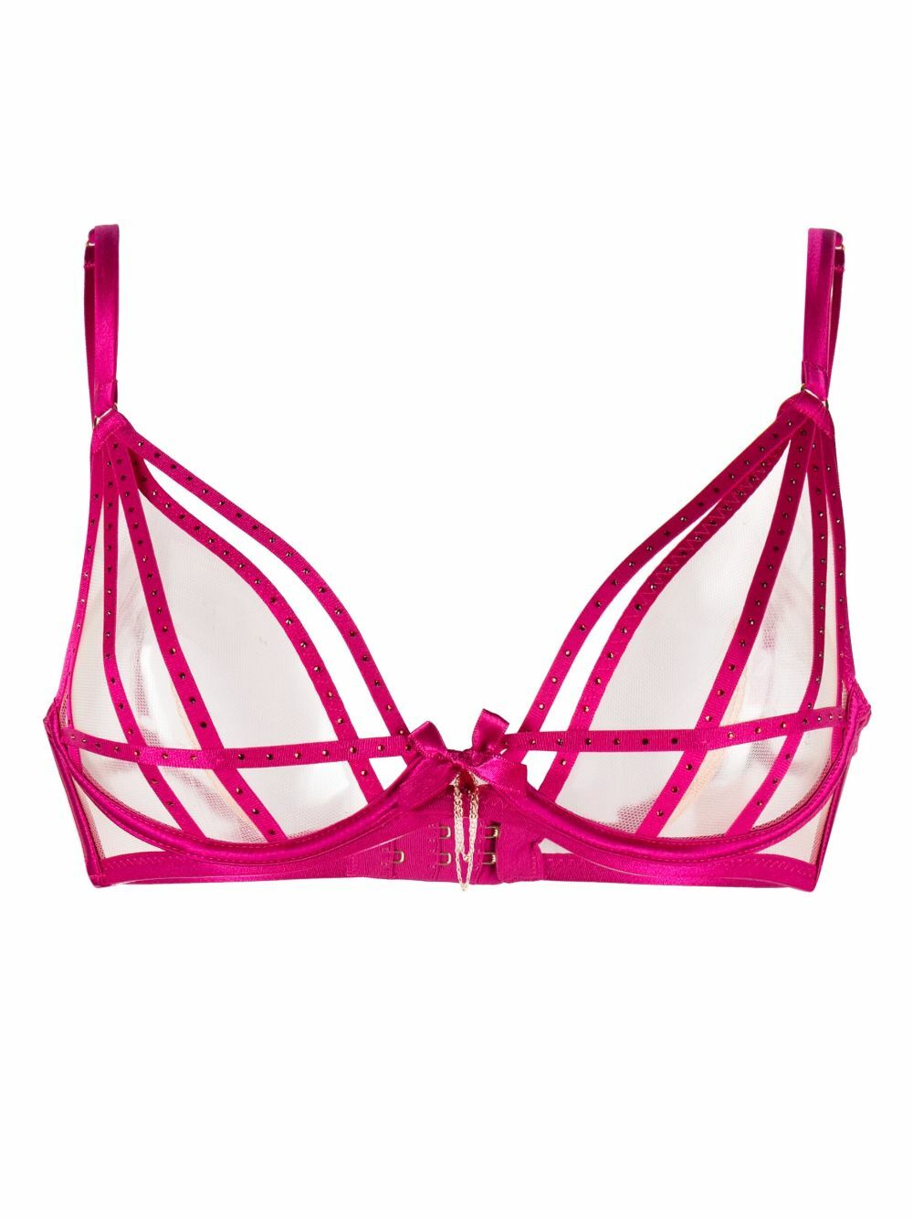Agent Provocateur Pink Rubi Crystal Underwired Bra Agent Provocateur