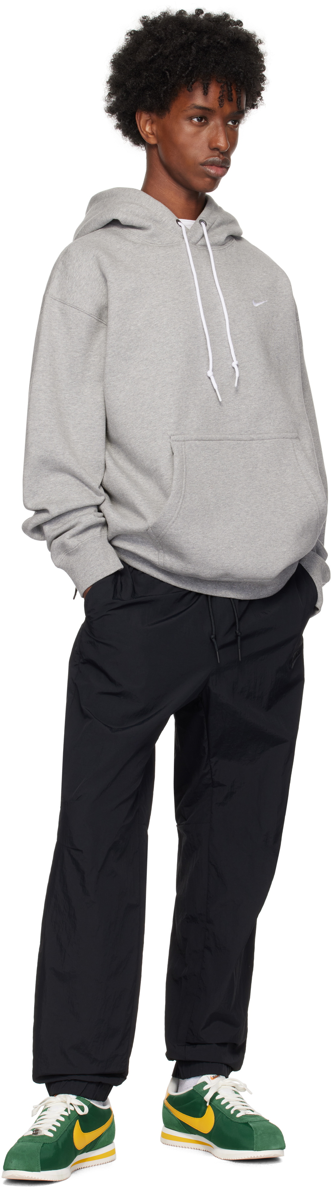 Nike Gray Solo Swoosh Hoodie Nike