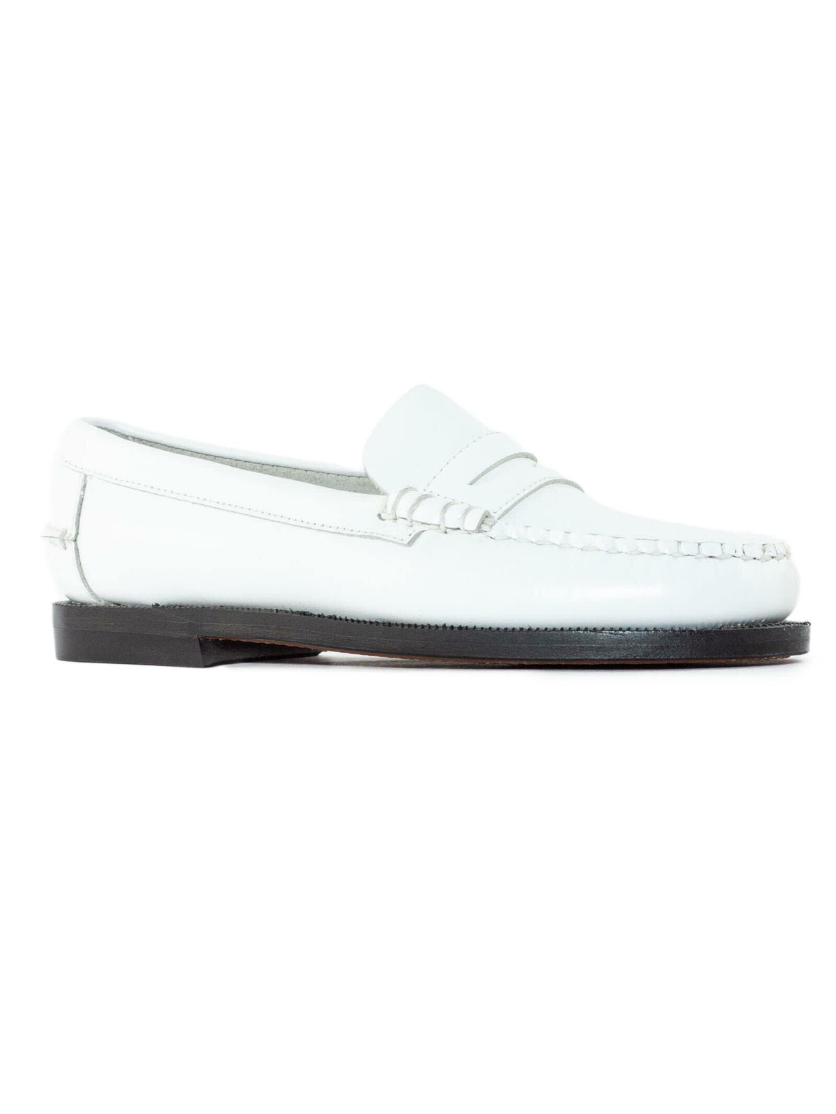 Sebago White Smooth Grain Leather Loafer Sebago