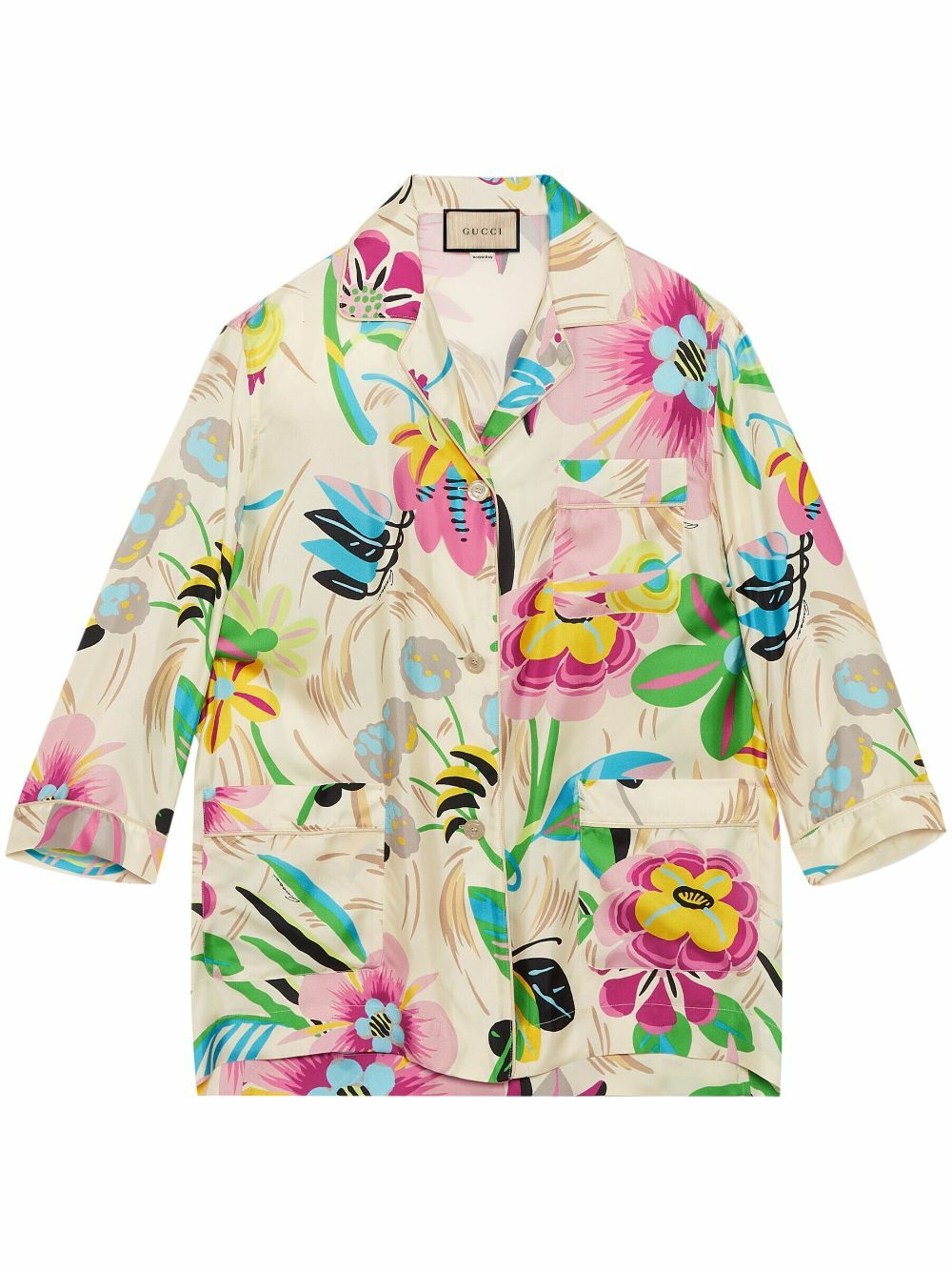 GUCCI - Printed Silk Shirt Gucci