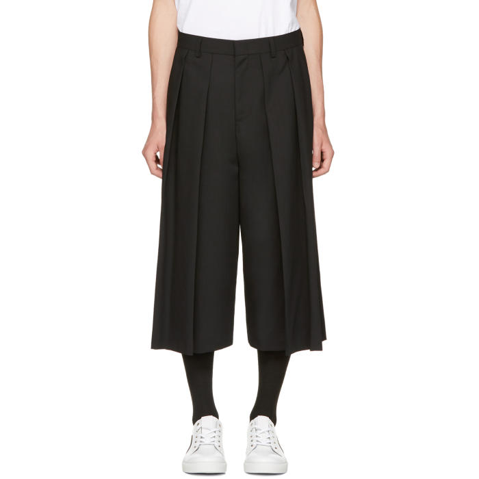 McQ Alexander McQueen Black Atami Kilt Shorts McQ Alexander McQueen