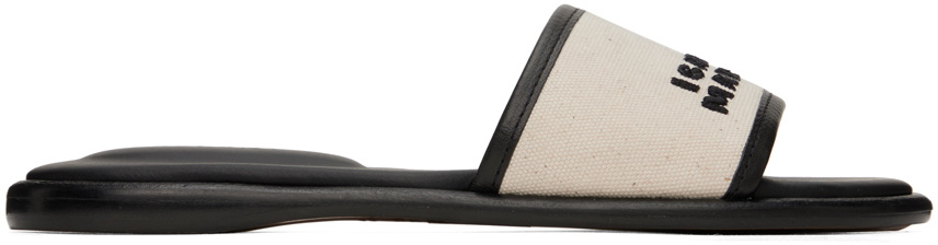 Isabel Marant Off-White & Black Vikee Sandals Isabel Marant