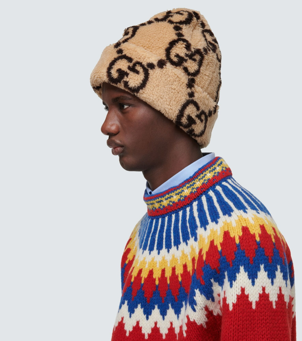 Gucci - GG wool-blend fleece beanie Gucci