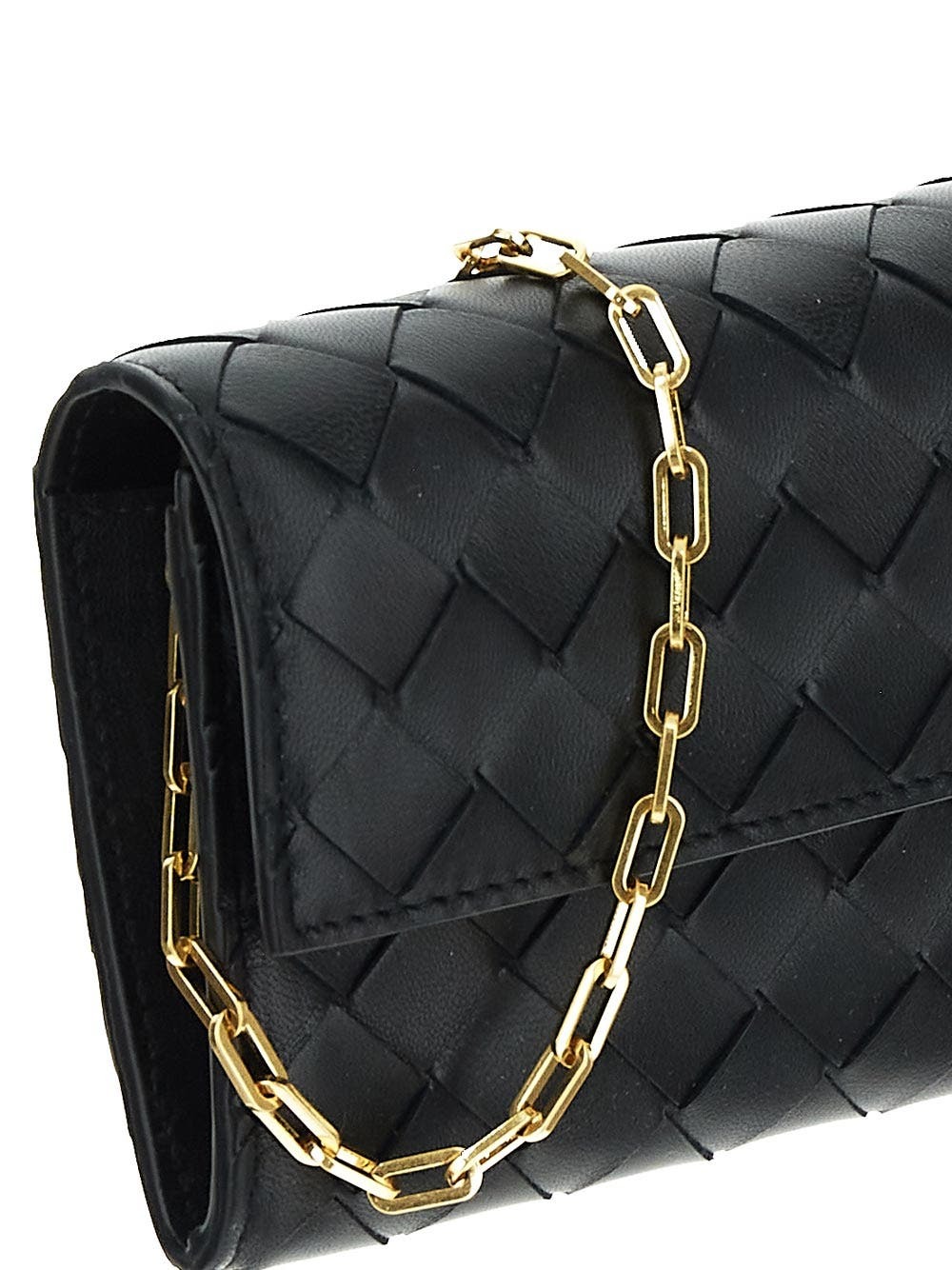 Bottega Veneta Chain Intrecciato Wallet Bottega Veneta