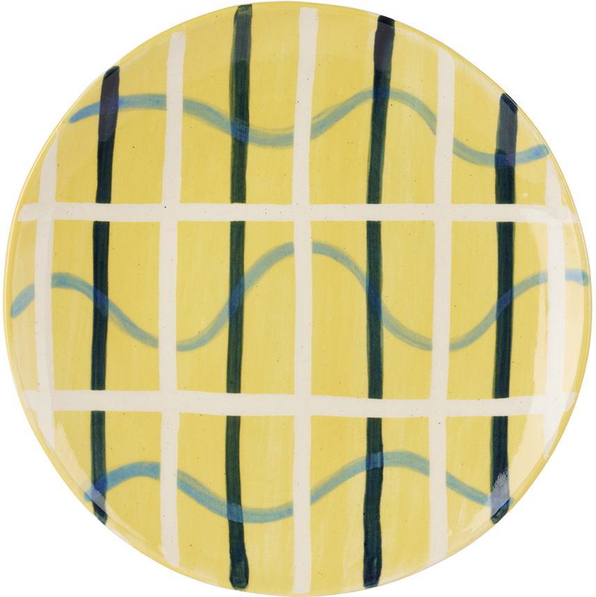 The Conran Shop Multicolor Cross Hatch Plate Set, 6 pcs The Conran Shop