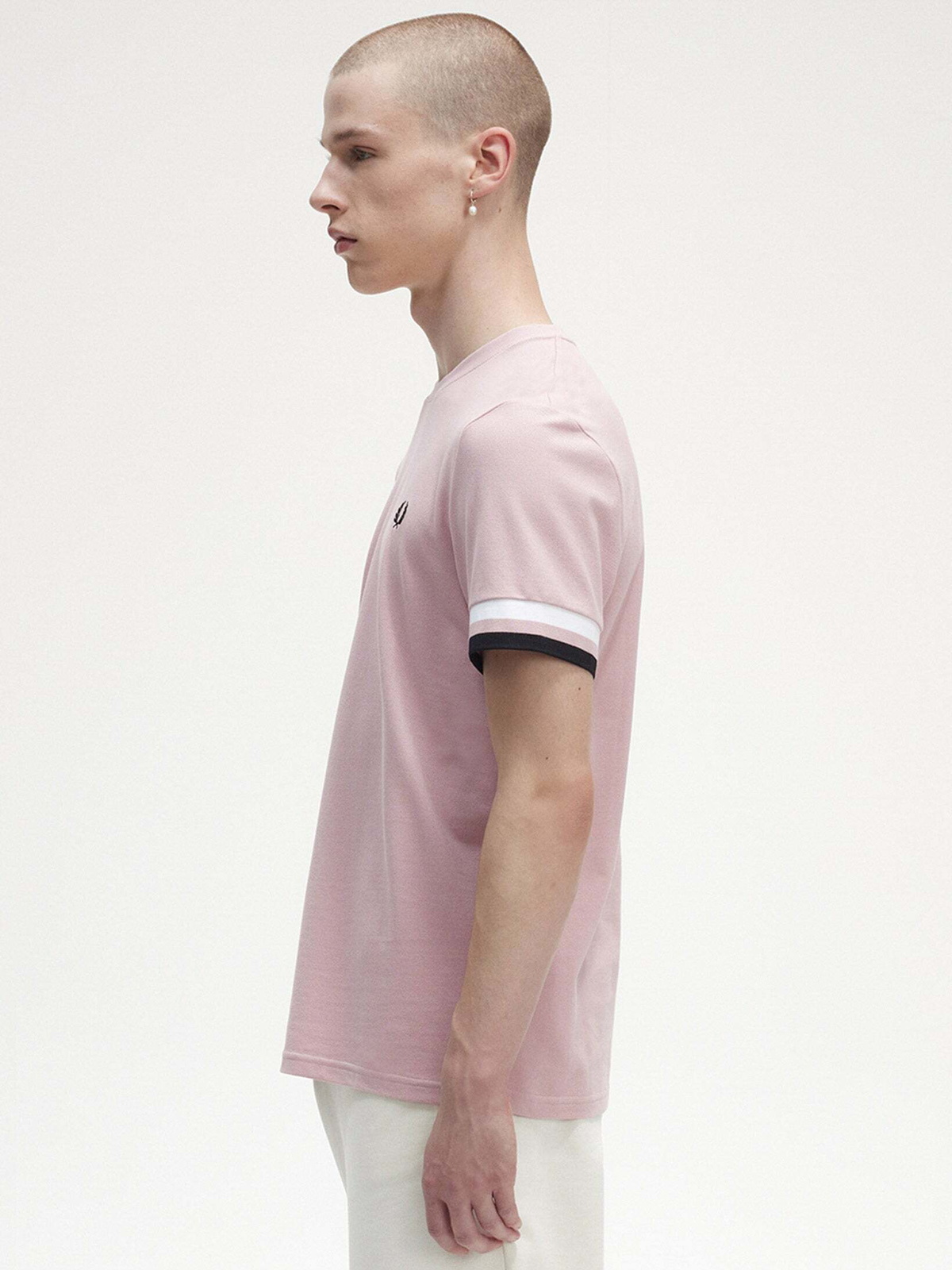 Fred Perry T Shirt Pink Mens Fred Perry