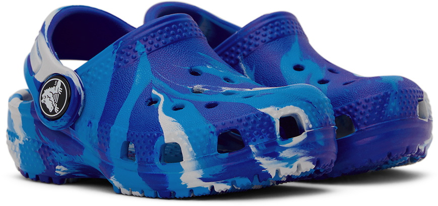 Crocs Baby Blue Classic Marbled Clogs Crocs