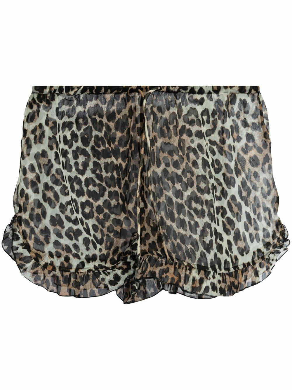 GANNI - Leopard Print Shorts GANNI