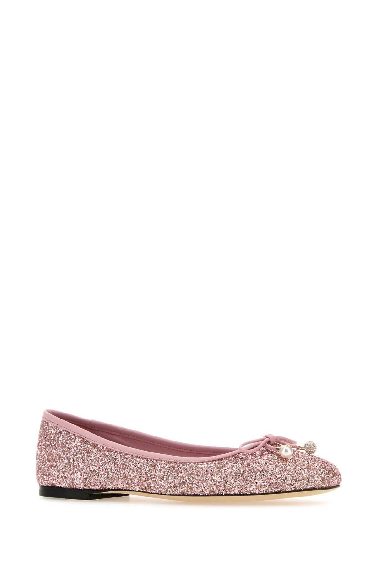 Jimmy Choo Embellished Fabric Elme Ballerinas Jimmy Choo