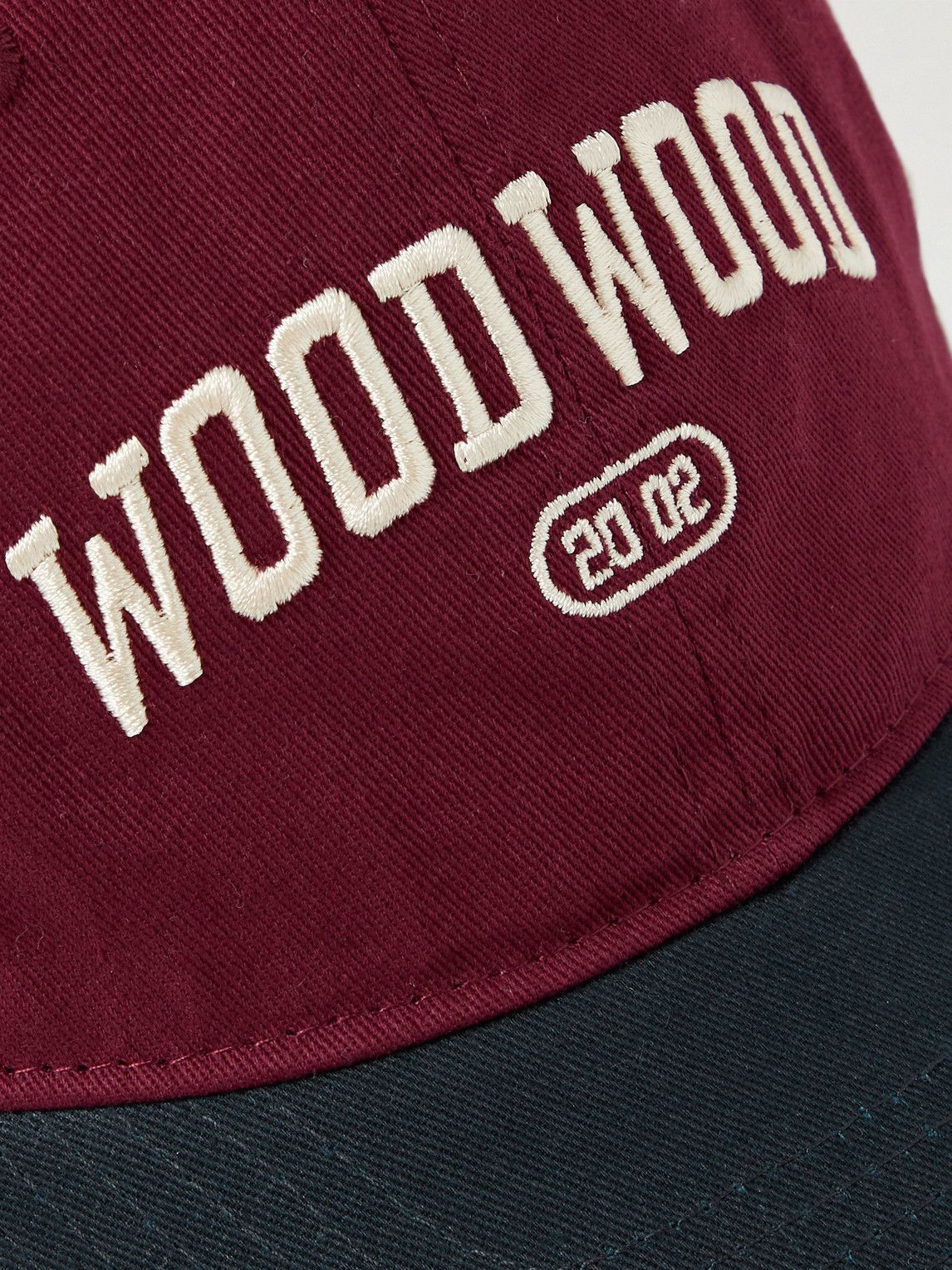 Wood Wood - Brian Logo-Embroidered Two-Tone Cotton-Twill Baseball Cap ...