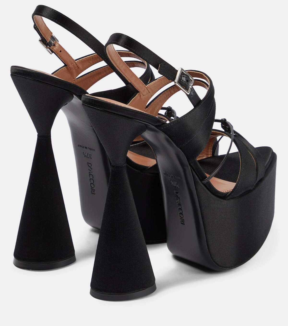 D'Accori Belle satin platform sandals D'Accori