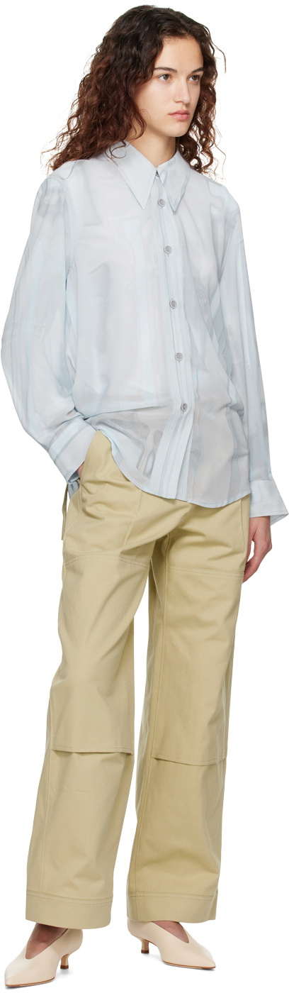 LOW CLASSIC Gray Printed Shirt Low Classic