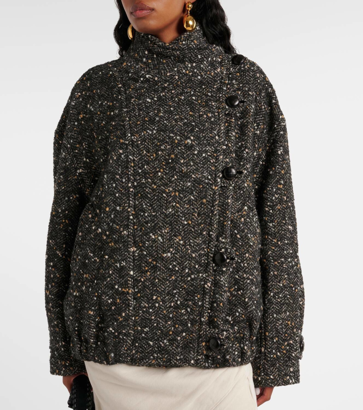 Marant Etoile Hanis herringbone bouclé jacket Isabel Marant Etoile