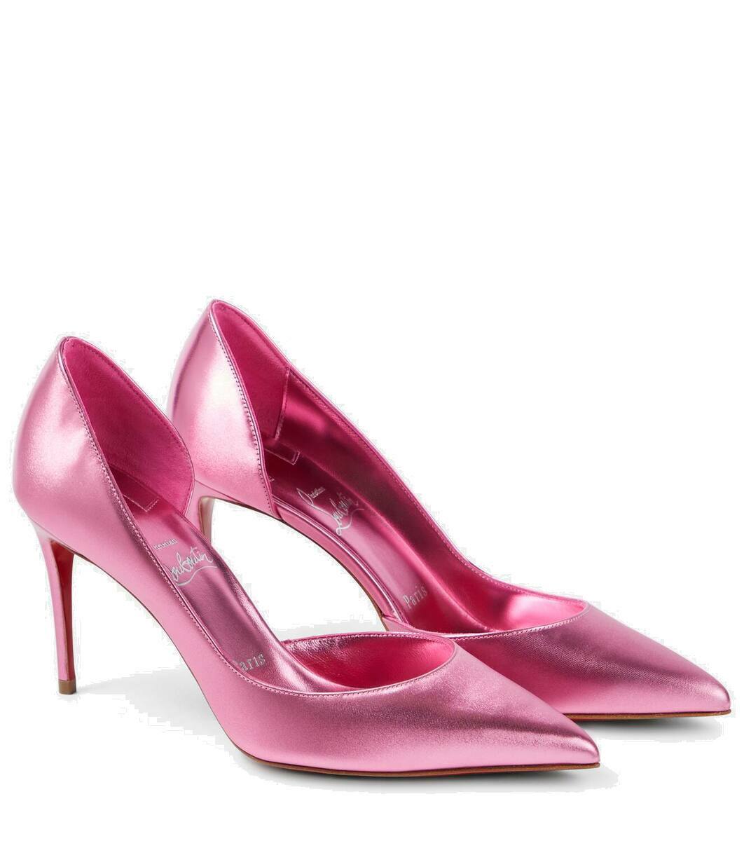 Christian Louboutin Iriza 85 metallic leather pumps Christian Louboutin