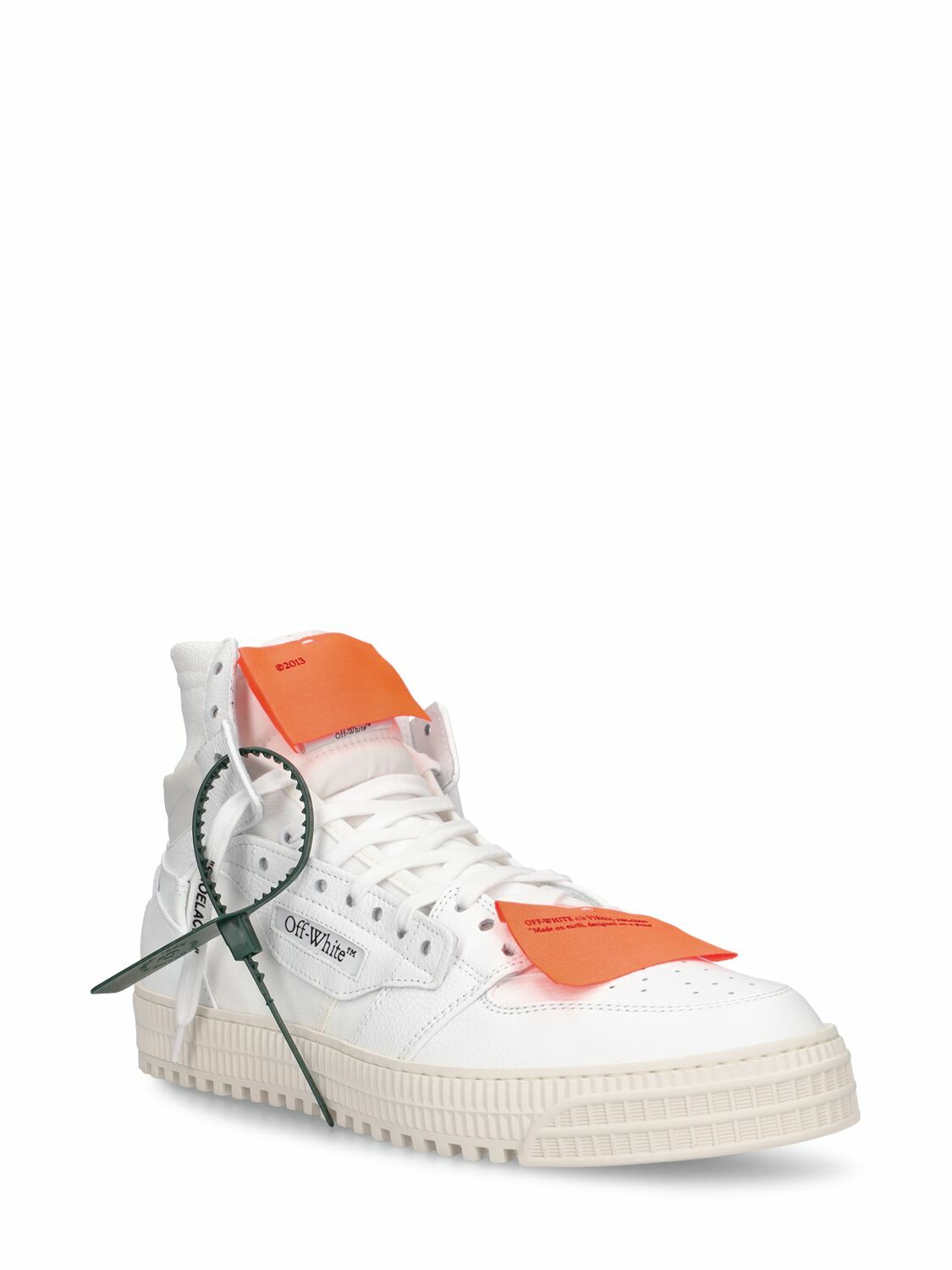 OFF-WHITE - 3.0 Off Court Leather Sneakers Off-White