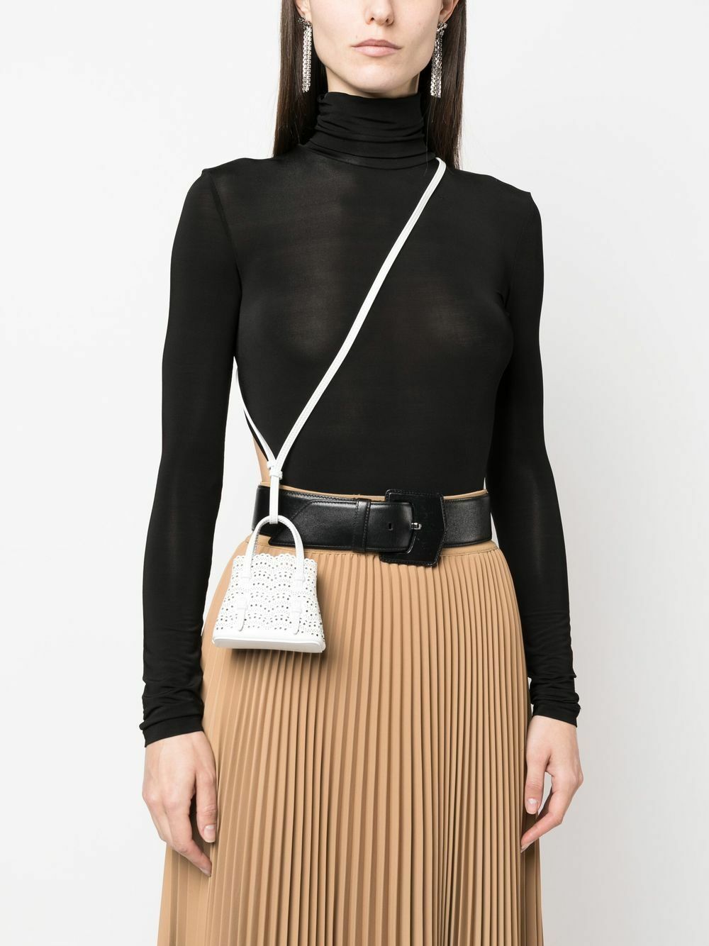 ALAÏA - Mina Leather Mini Bag ALAÏA