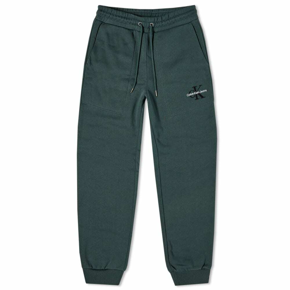 Calvin Klein Women's Logo Sweatpants in Dark Seaweed Calvin Klein
