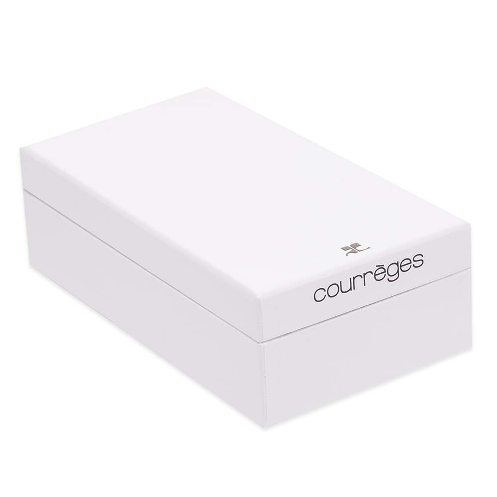 Courrèges Women's Maxi Logo AC Earrings in Heritage White Courreges