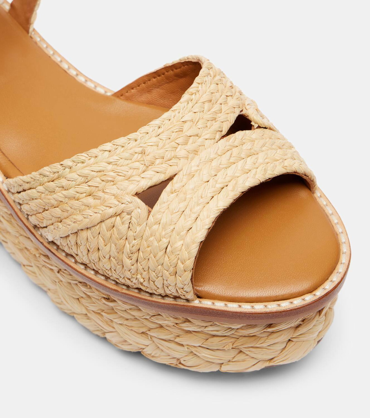 Clergerie Arty raffia platform sandals Clergerie