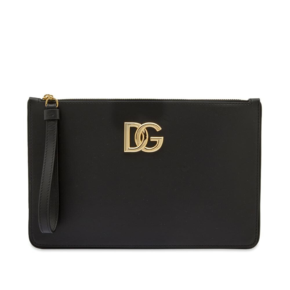 Dolce & Gabbana Women's Leather Zip Purse in Black Dolce & Gabbana