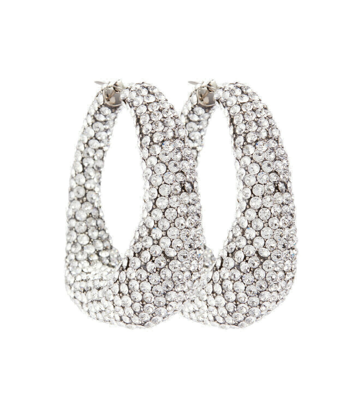Alexander McQueen Crystal-embellished hoop earrings Alexander McQueen Alexander McQueen Crystal-embellished hoop earrings Alexander McQueen