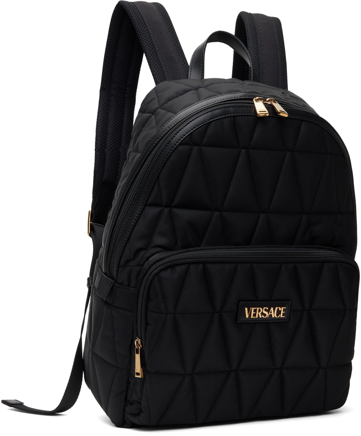 Versace Black 'Versace' Myth Quilted Backpack Versace