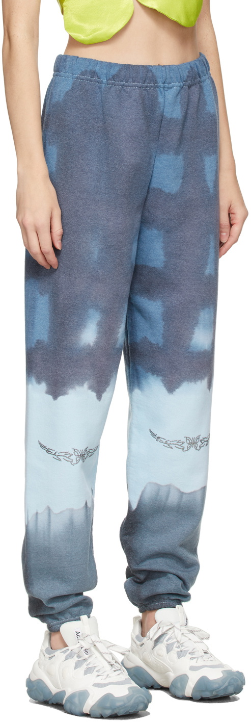 Collina Strada Blue Rhinestone Lounge Pants Collina Strada