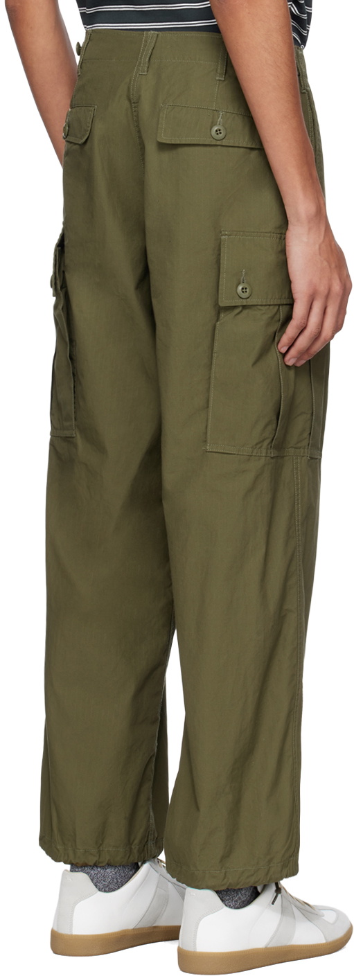 BEAMS PLUS Green Drawstring Cargo Pants Beams Plus