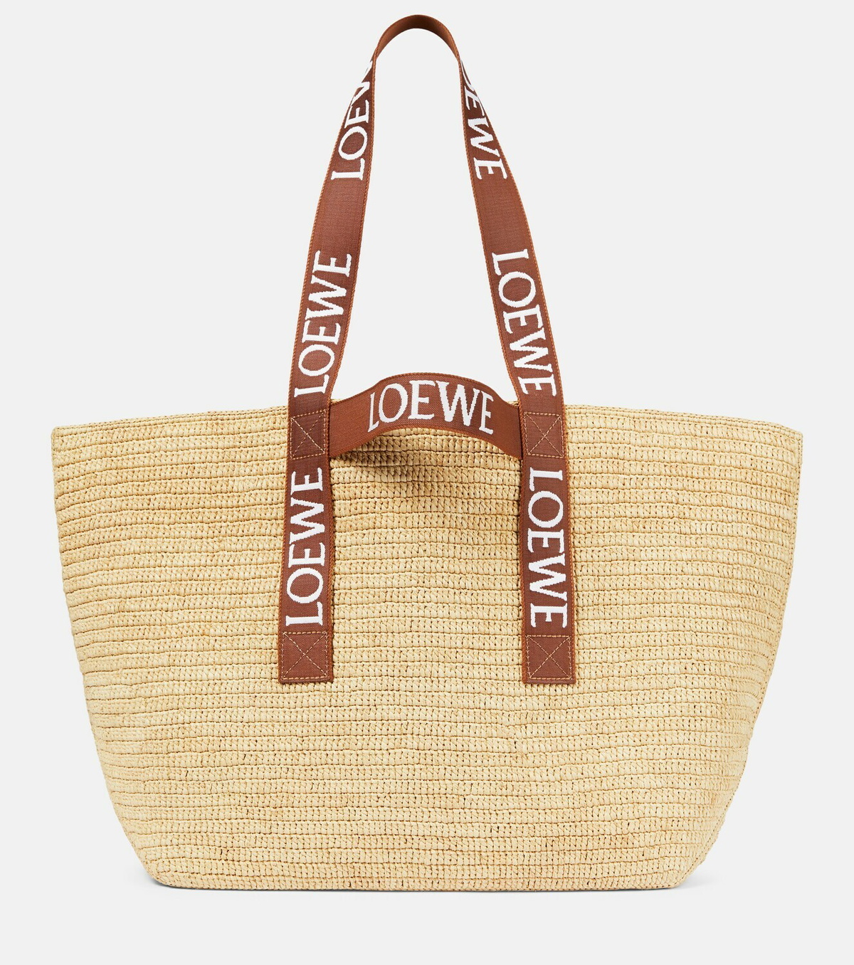 Loewe - Fold raffia tote bag Loewe