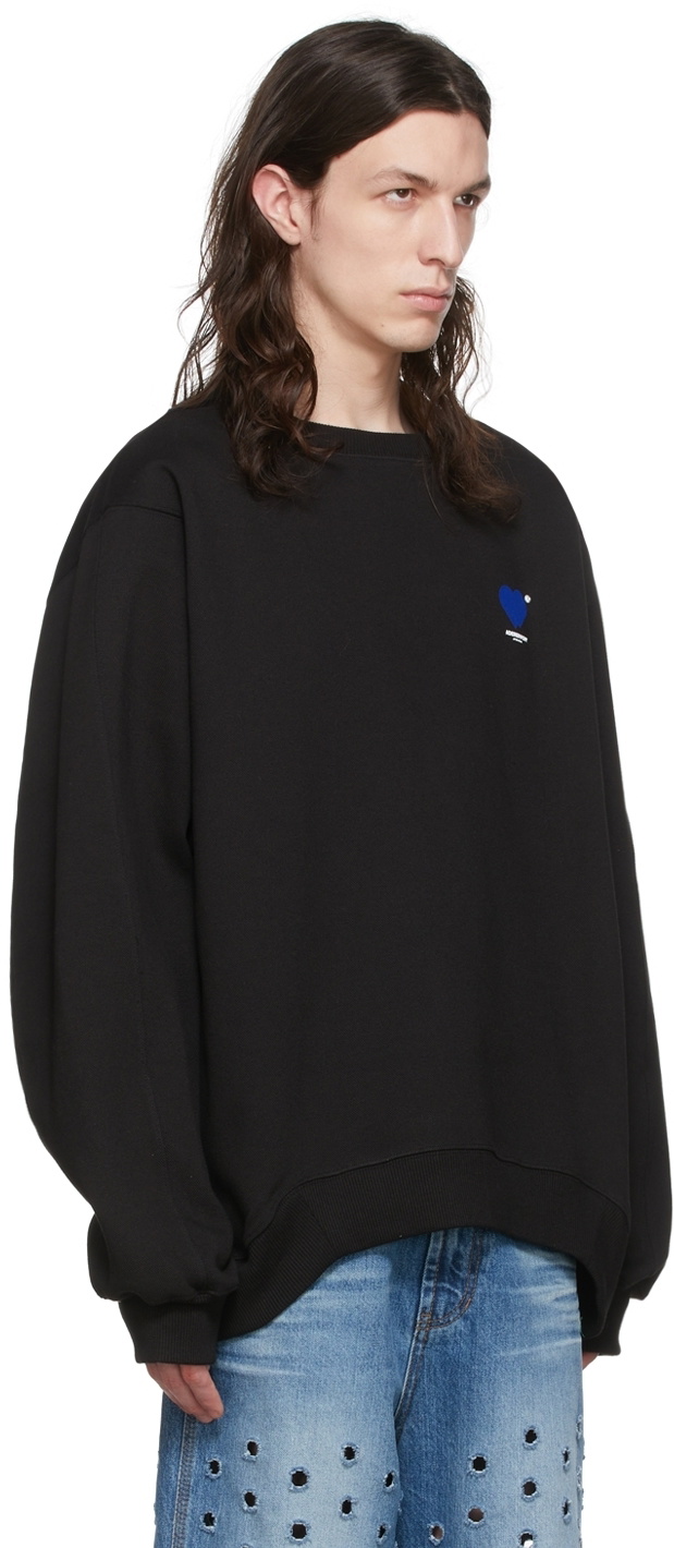 ADER error Black Cotton Sweatshirt ADER error