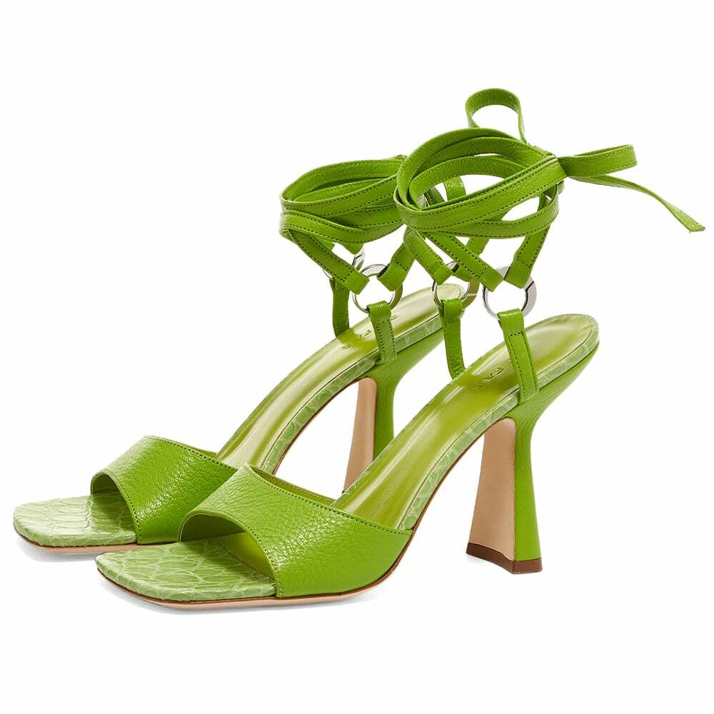 By Far Women's Fida Wrap Sandal in Pistachio By Far