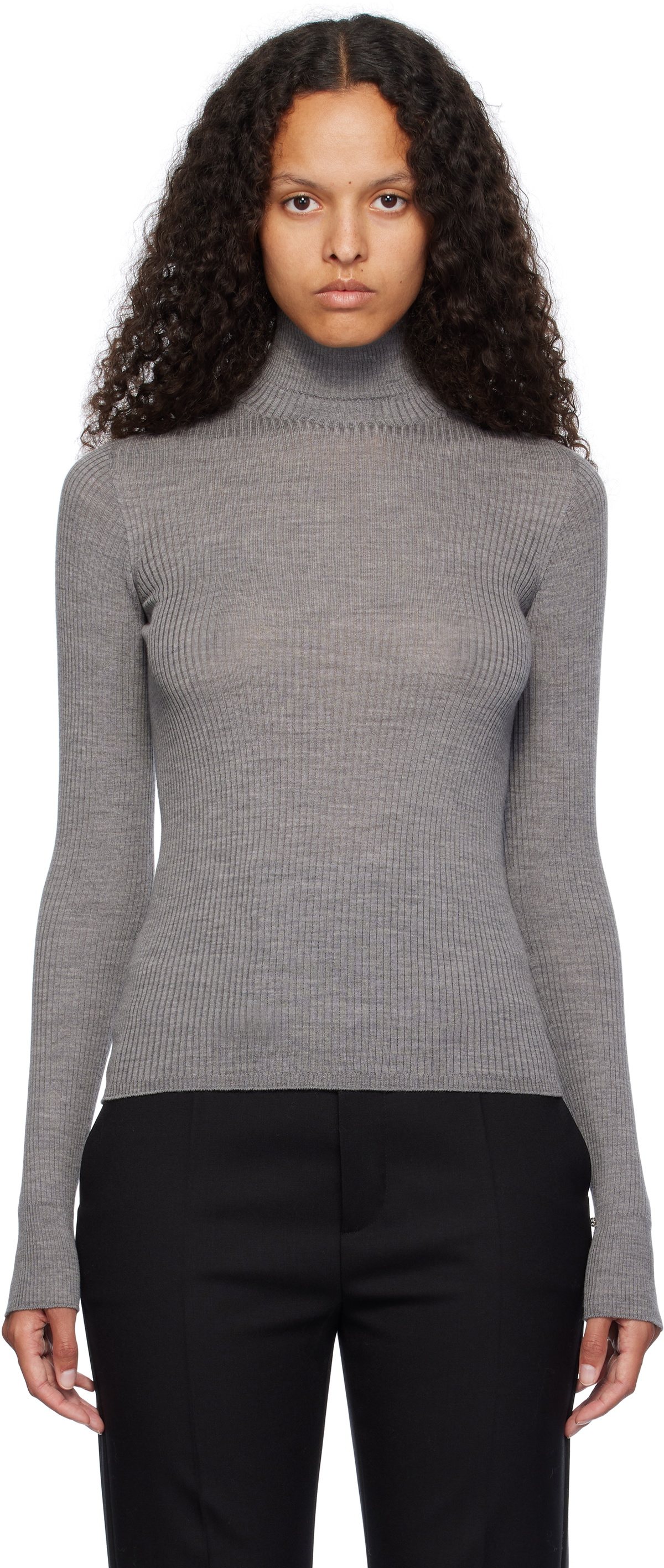 Sportmax Gray Flavia Turtleneck Sportmax