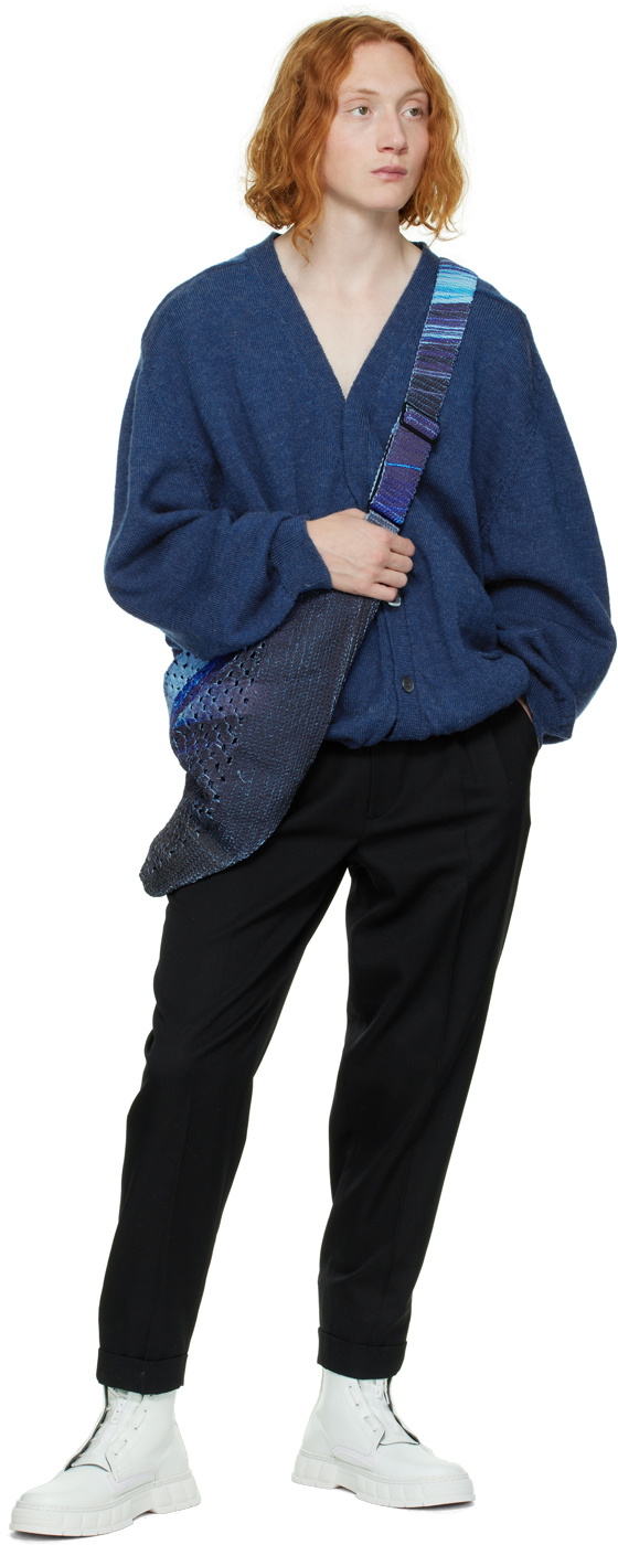 PONDER.ER SSENSE Exclusive Blue Cush Messenger Bag