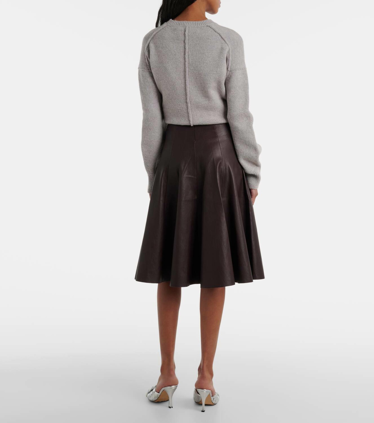 Stouls Sabrina leather midi skirt Stouls