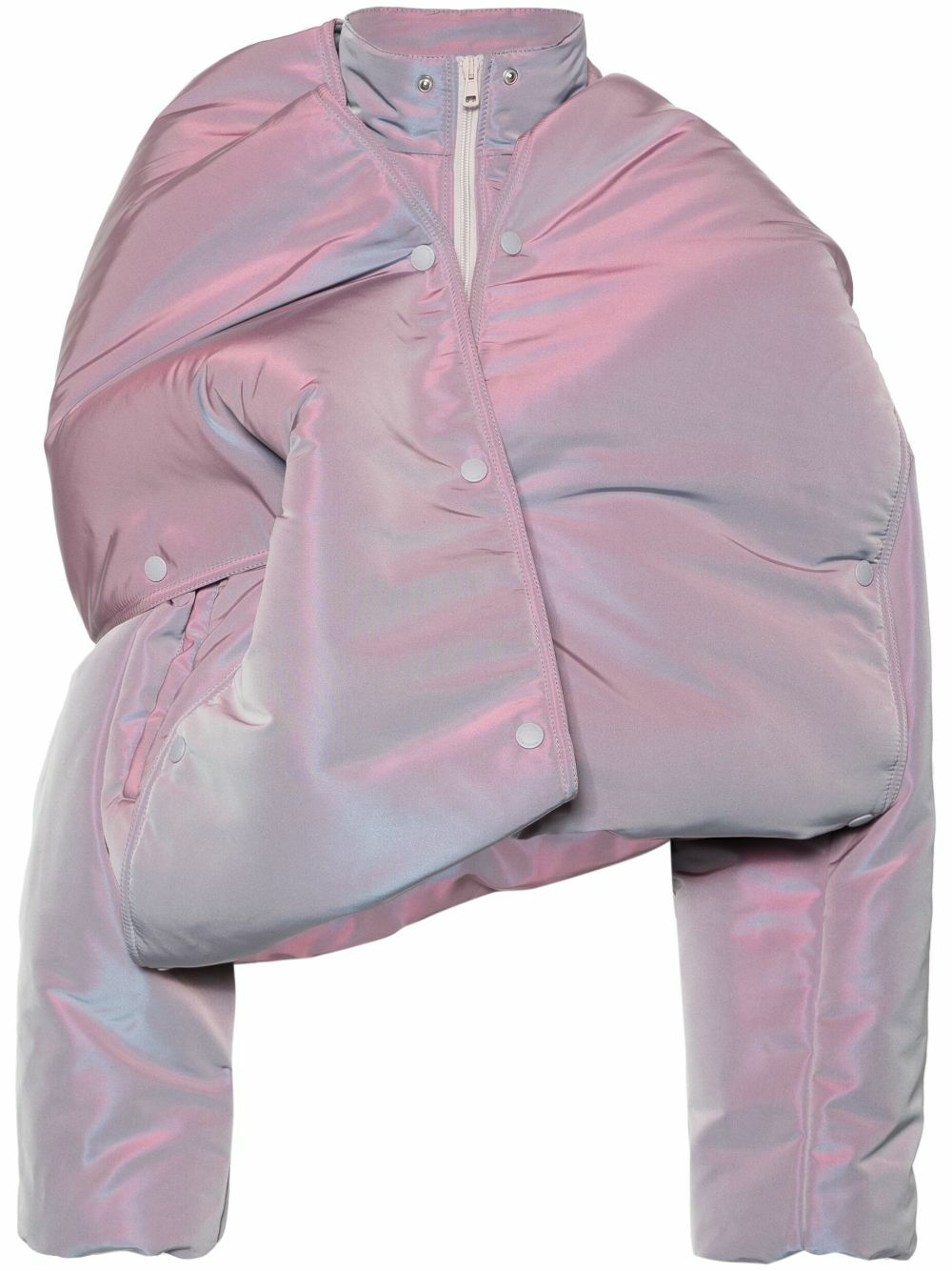 Y/Project Purple Iridescent Puffer Jacket Y/Project