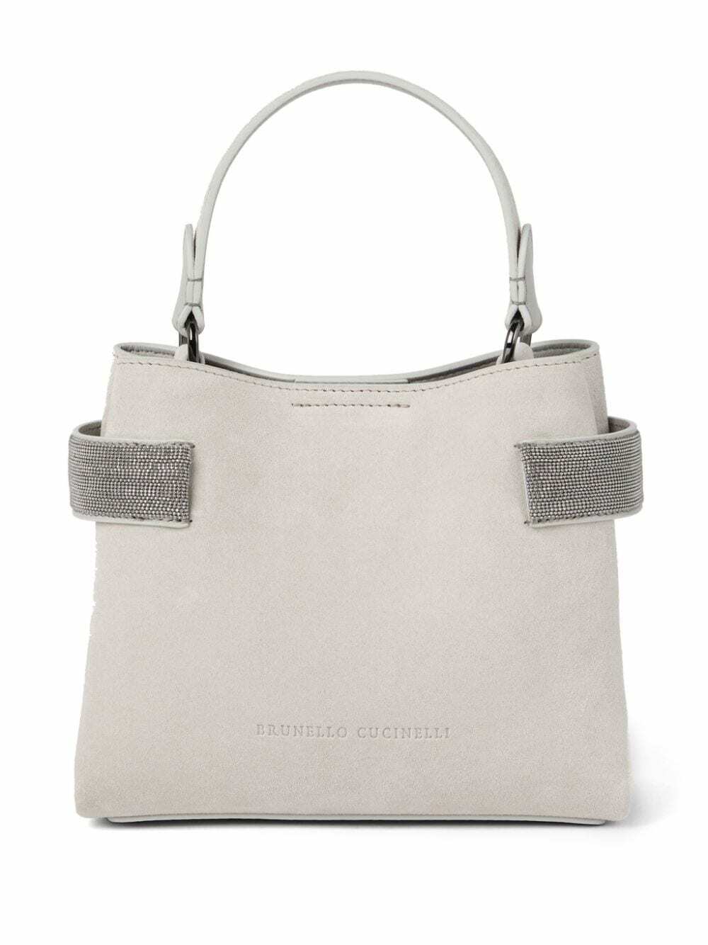 BRUNELLO CUCINELLI - Small Suede Essence Handbag Brunello Cucinelli