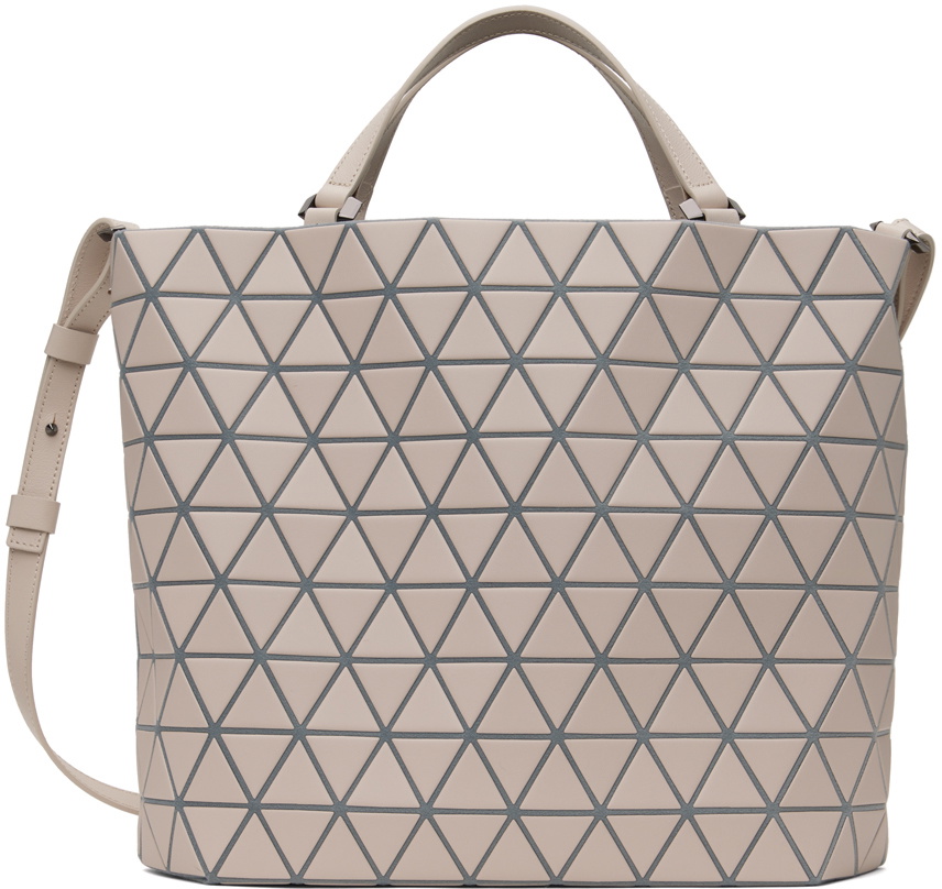 BAO BAO ISSEY MIYAKE Beige Crystal Matte Tote Bao Bao Issey Miyake
