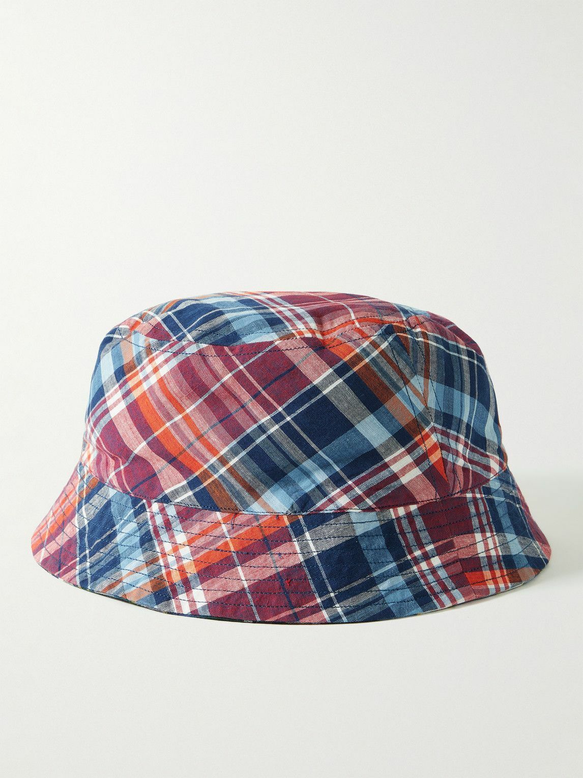 Original Madras - Reversible Checked Cotton Bucket Hat