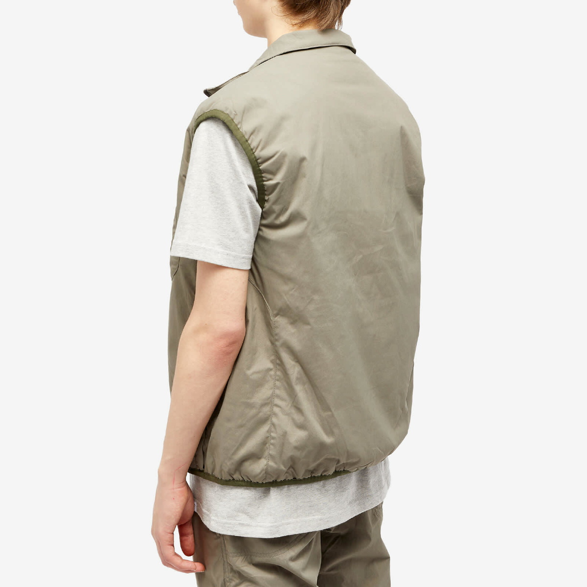 Gramicci Men's Softshell EQT Padding Vest in Tech Grey Gramicci