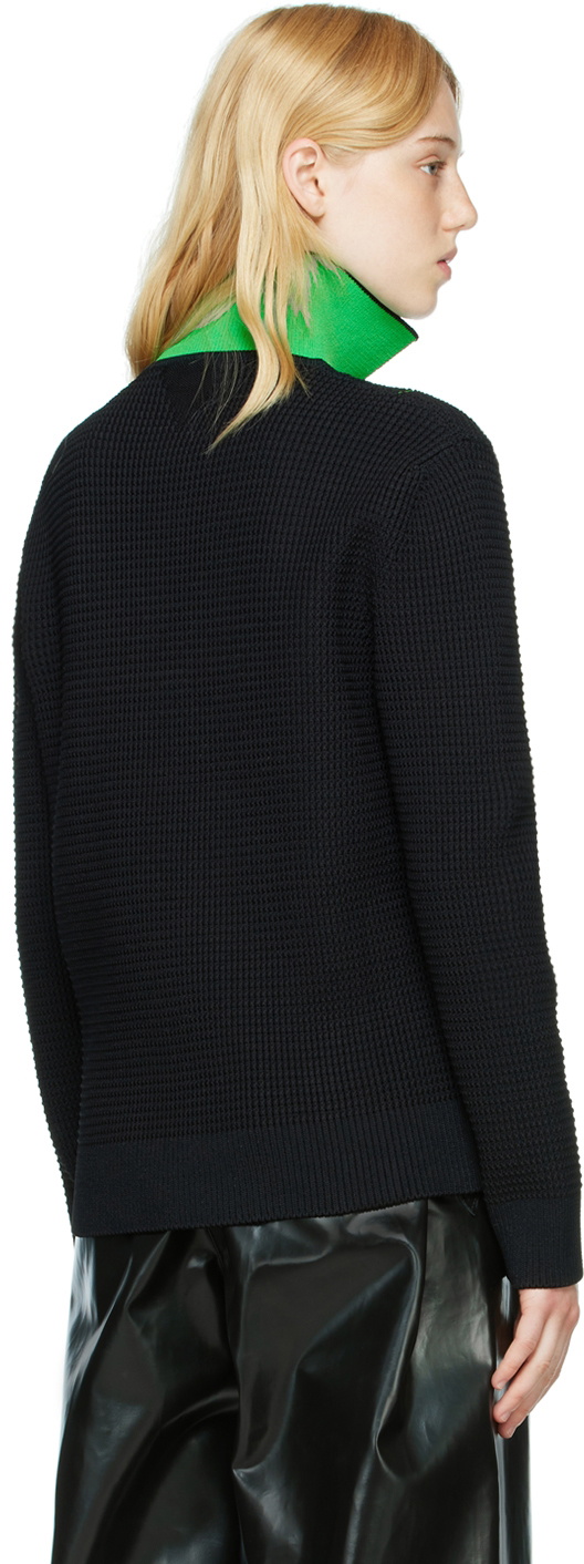 Bottega Veneta Black Nylon Sweater Bottega Veneta