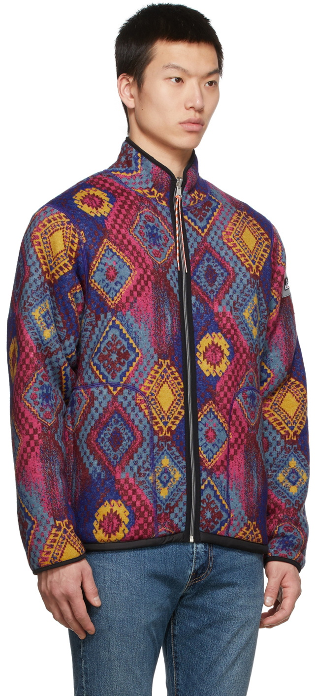Aries Multicolor Fleece Graphic Zip Jacket ARIES