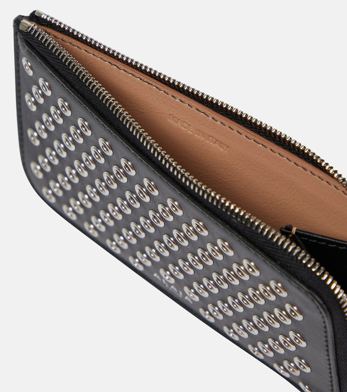 Alaïa Studded leather card holder ALAÏA