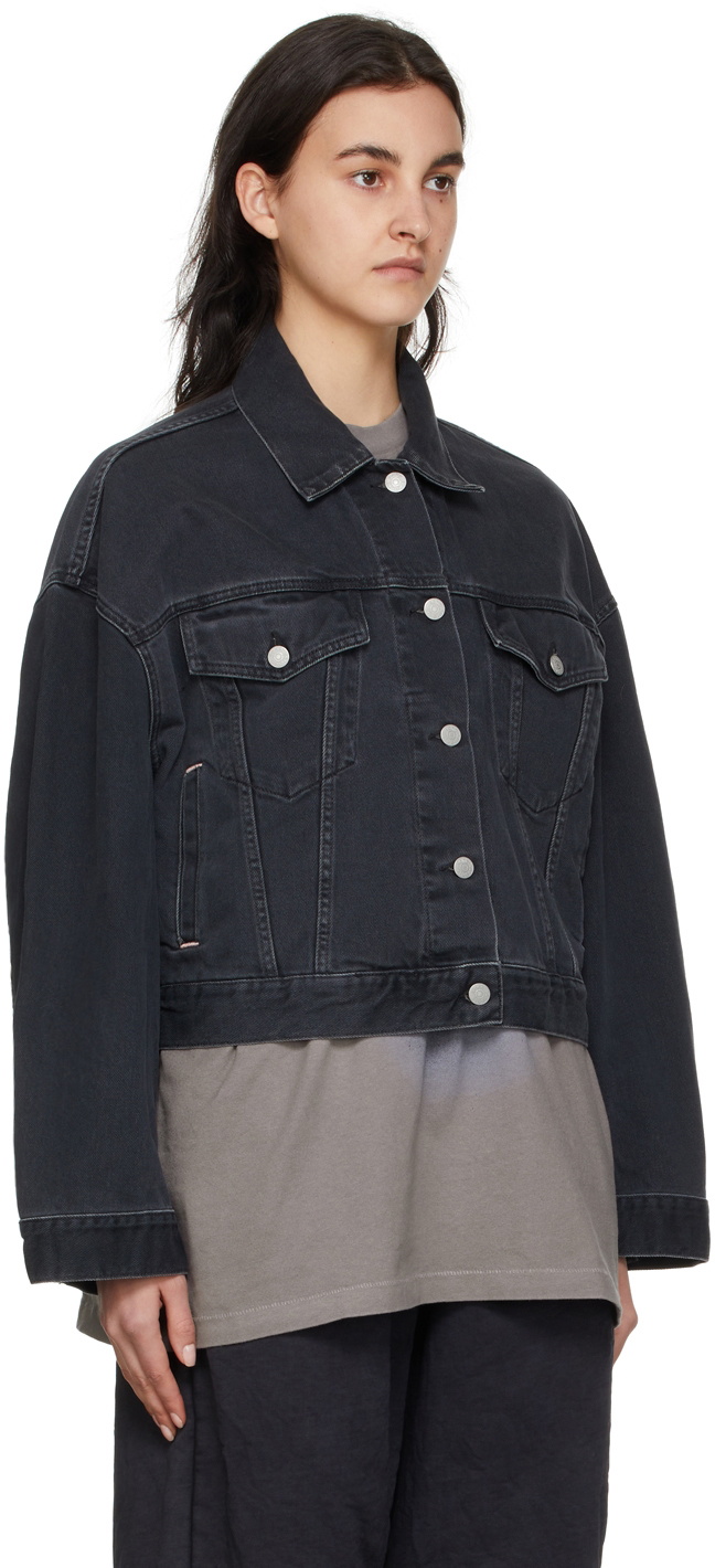 Acne Studios Grey Morris Denim Jacket Acne Studios
