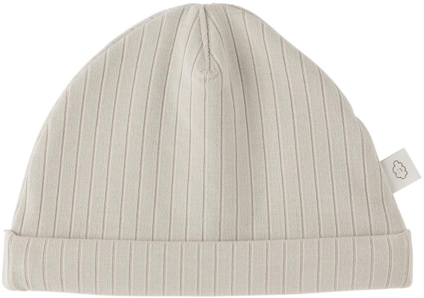 Kodomo BEAMS Baby Gray Ribbed Beanie Kodomo BEAMS