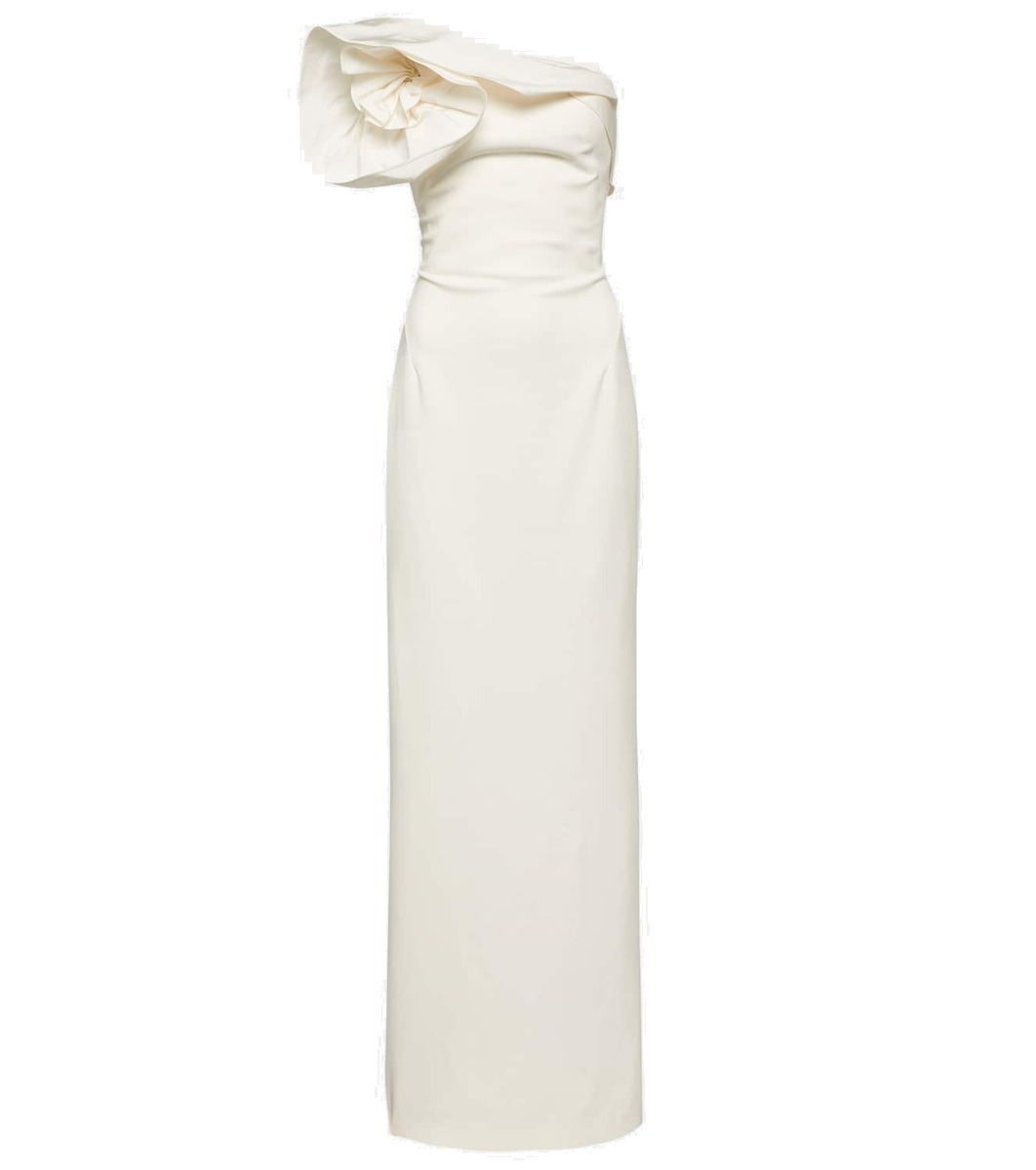 Safiyaa Bridal Briannie crêpe and faille gown Safiyaa