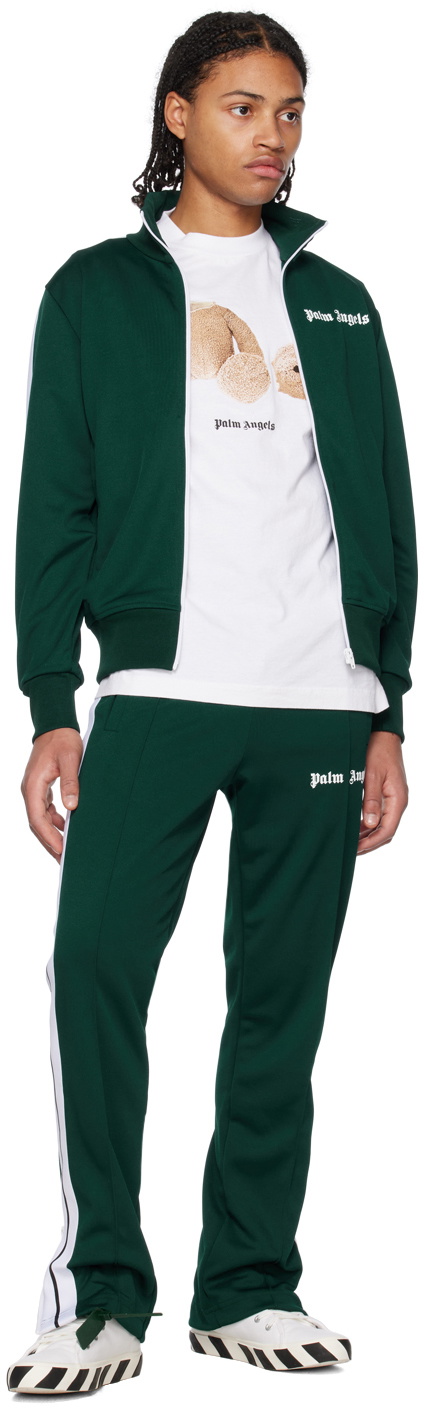 Palm Angels Green Classic Track Jacket Palm Angels