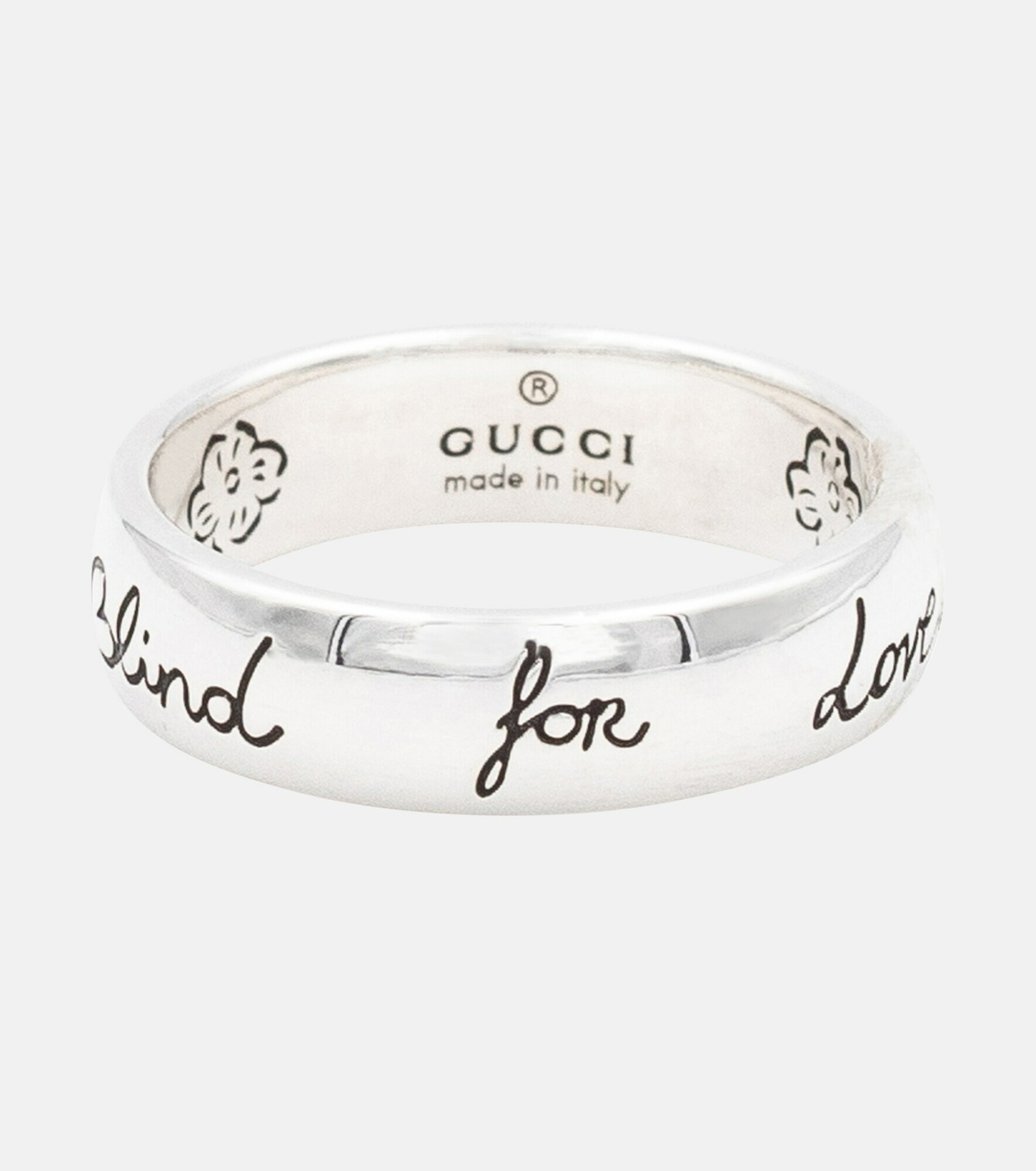Gucci - Engraved sterling silver ring Gucci