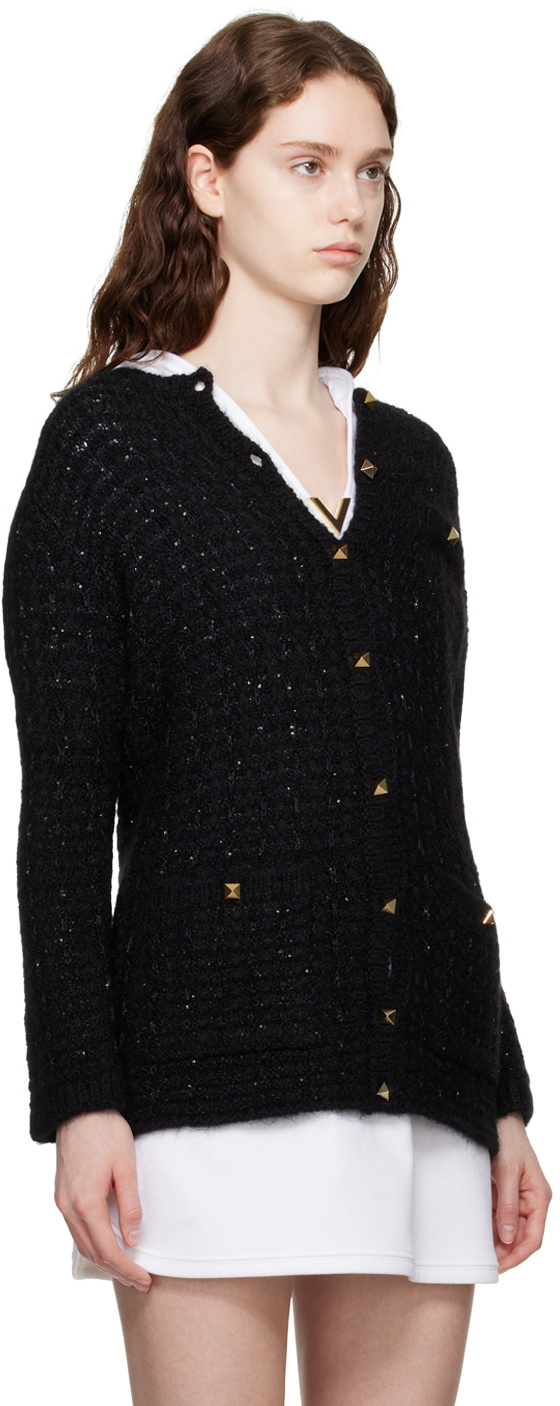 Valentino Black Roman Stud Jacket Valentino
