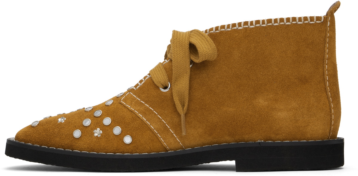 Wales Bonner Tan Desert Lace Studs Boots Wales Bonner