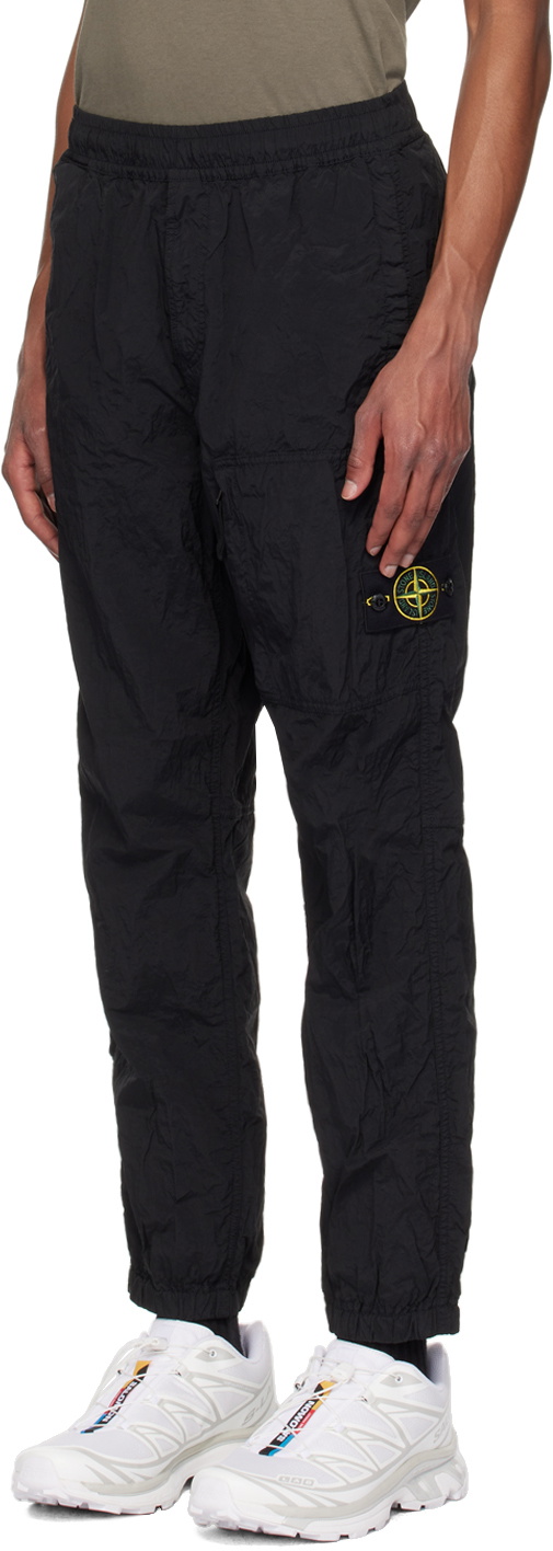 Stone Island Black Nylon Metal Sweatpants Stone Island